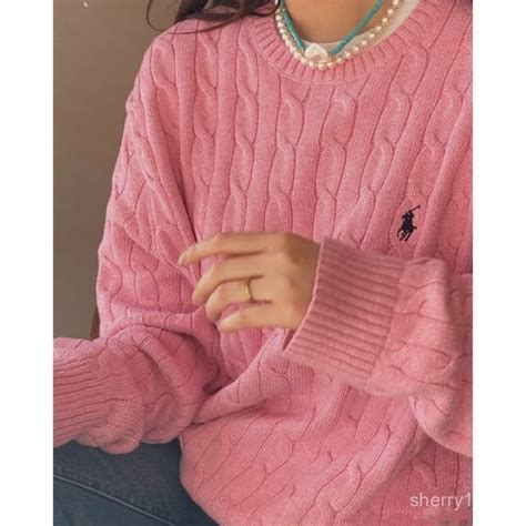 限時購 秋冬款 毛衣 麻花紋毛衣 圓領小馬標 保暖針織衫 打底衫 情侶款軟糯溫柔係穿搭麻花針織衫上衣 ins 簡約款 蝦皮購物