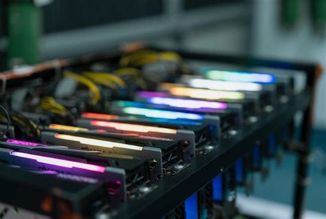 Premium Photo Bitcoin Mining Farm Gpu For Cryptocurrency Miner