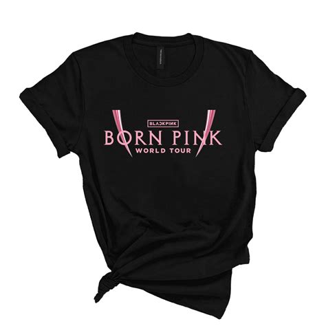 Blackpink T Shirts New Born Pink Album Casual T Shirt ®blackpink Store