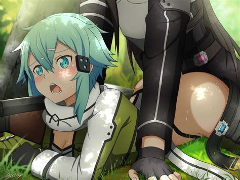 Mysteryctu Kirito Kirito Sao Ggo Sinon Sword Art Online Highres