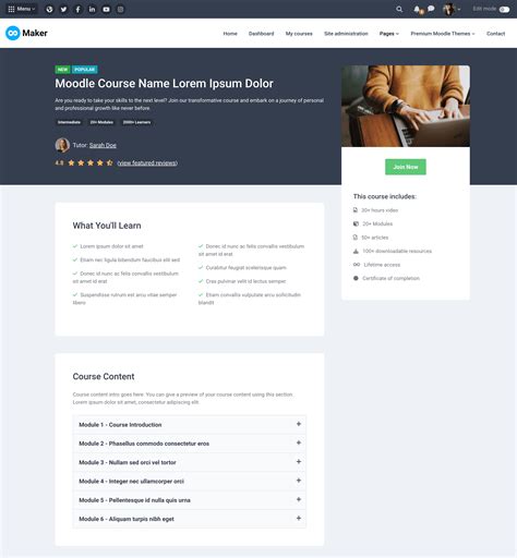 How To Create A Udemy Style Moodle Course Landing Page A Step By Step Guide ELearning Themes