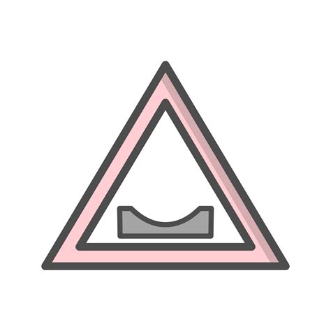 Vector Road Dips Icon 376084 Vector Art At Vecteezy