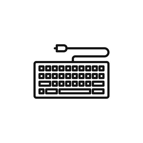 Modern Computer Keyboard Icon For Office Use 47566781 Vector Art At