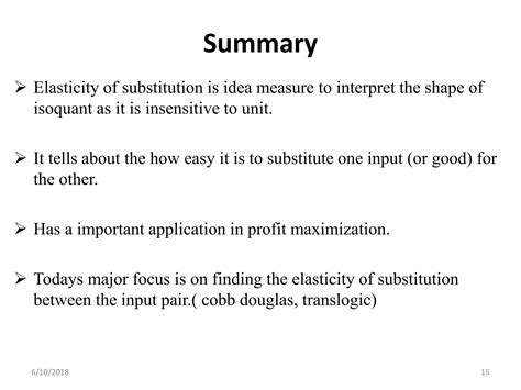 Elasticity Of Substitution Ppt