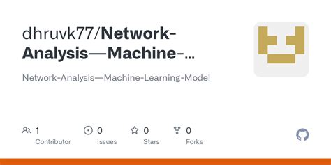 Github Dhruvk Network Analysis Machine Learning Model Network Analysis Machine Learning