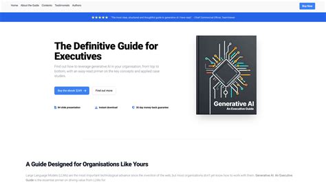 generative ai an executive guide在线体验 generative ai an executive guide官网链接