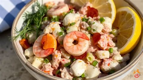 Easy Seafood Salad Recipe With Shrimp And Crab
