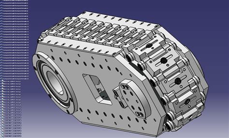 凸轮履带驱动机构模型3d图纸 Step格式 Keryi