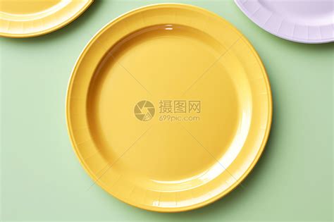 简约的黄色餐盘高清图片下载 正版图片600705094 摄图网