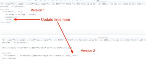 How To Add An Auto Next Script With A Delay Leadshook Knowledge Base