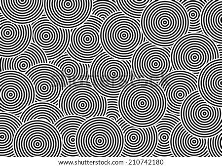Abstract Overlap Circle Pattern Vector Stock Vector Royalty Free