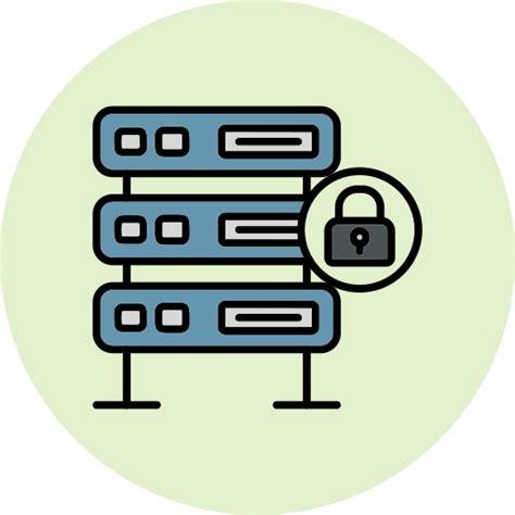 Server Generic Outline Color Icon