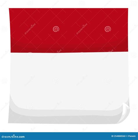 Página De Calendário Looselaf Vazia No Estilo De Desenho Animado E