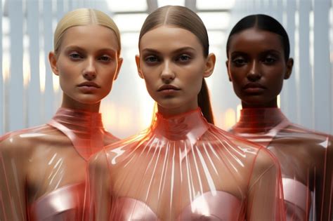 Premium Photo Futurism Fashion Model