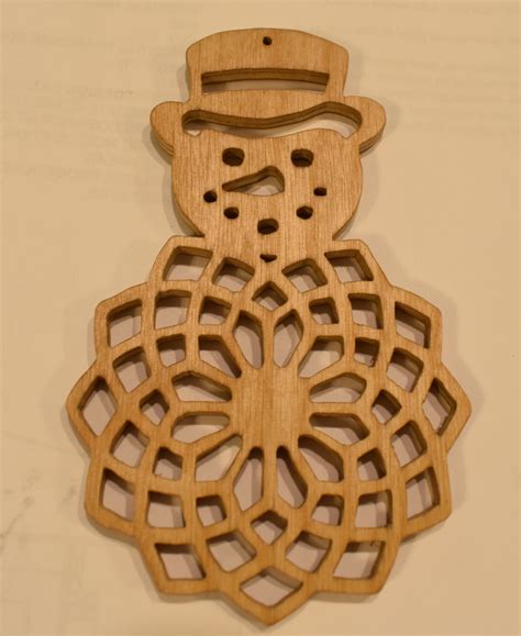 Flaky Snowman Ornament Series Dons Wood Creations