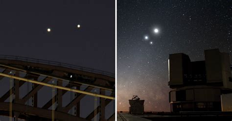 Jupiter And Venus Seen In Super Rare Cosmic Kiss Last Night