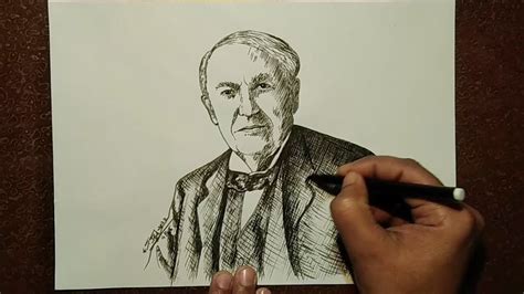 How To Draw Thomas Edison