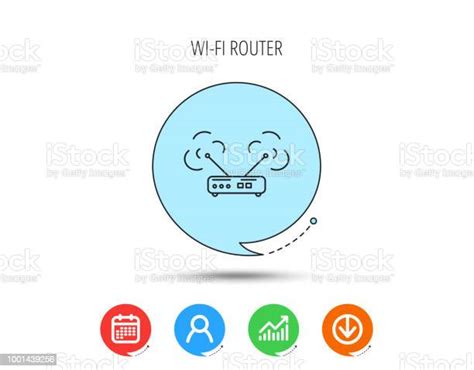 Wifi 라우터 아이콘크기 Wifi 무선 인터넷 팻말 개념에 대한 스톡 벡터 아트 및 기타 이미지 개념 그래프 기포