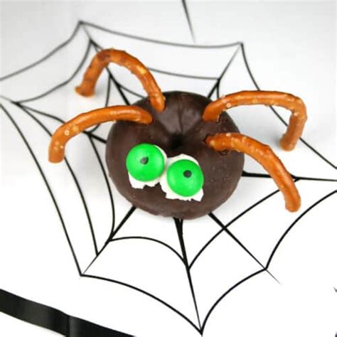 Easy Halloween Spider Donuts Mom Loves Baking