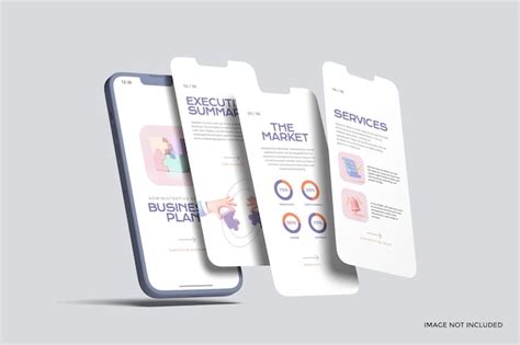 전화 및 화면 Ui Ux 앱 프레젠테이션 목업 프리미엄 Psd 파일