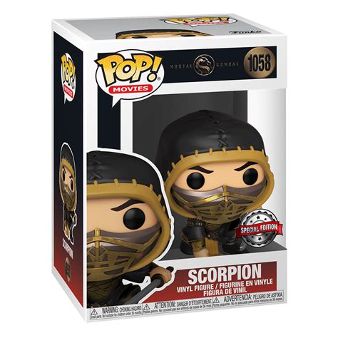 Figura Scorpion Action Pose Mt Mortal Kombat Movie Pop Movies Vinyl