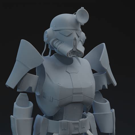 SWTOR Arkanian Trooper One Twelfth Scale Kit 3D Model 3D Printable