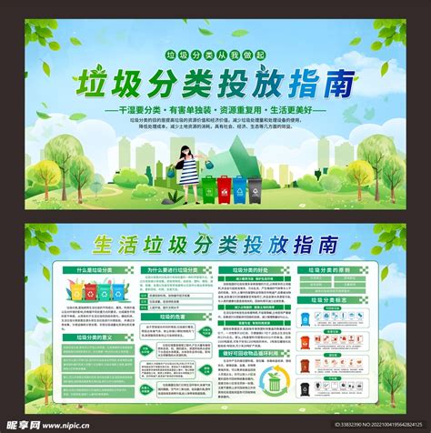 垃圾分类投放指南设计图 PSD分层素材 PSD分层素材 设计图库 昵图网