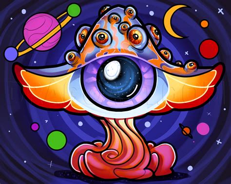 How To Draw A Space Alien Drawing Step By Step By Dawn DragoArt