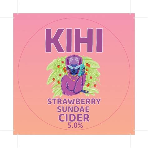 Kihi Strawberry Sundae Cider Urbanaut Brewing Untappd