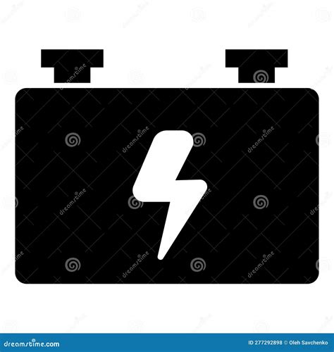 Accu Electric Acid Battery Doodle Icon Sign Symbol For Vehicle Concept Eco Green Friendly