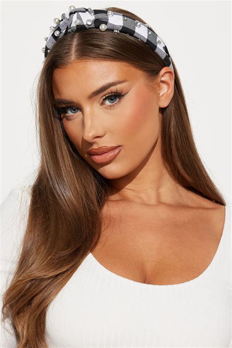 Pearls For Serena Headband Black Fashion Nova Accessories