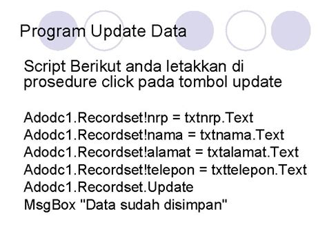 Pemrograman Database Dengan ADO Data Control Pada Visual