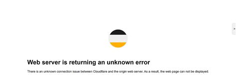 Web server is returning an unknown error 开发调优 LINUX DO