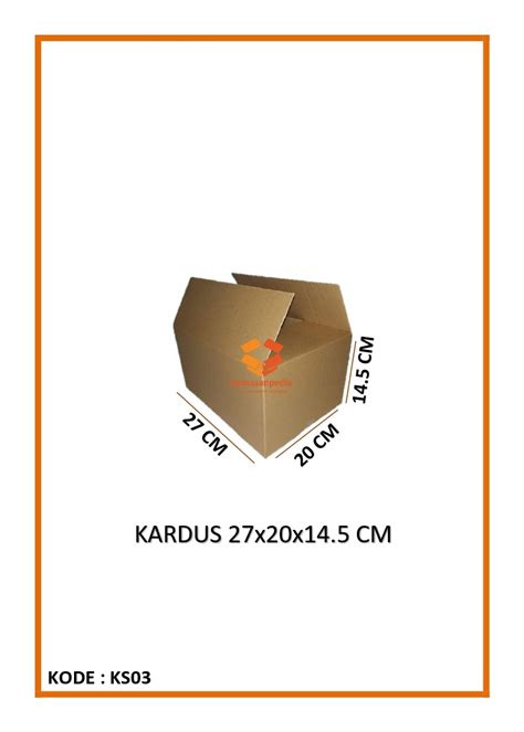 Kardus X X Cm Polos Dus Dos Box Bok Boks Karton Kotak Baru Kemasan Kemasan Packing