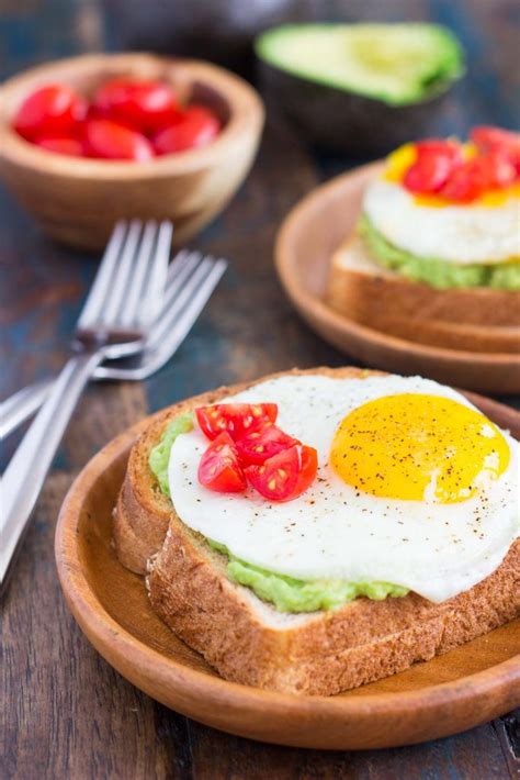 Fried Egg And Avocado Toast Pumpkin N Spice
