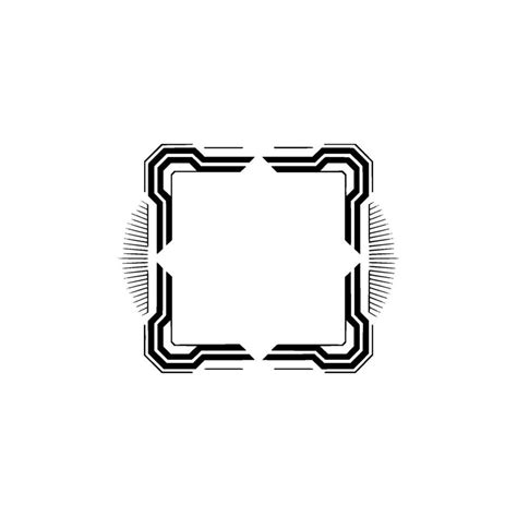 Minimalist Tech Frame Modern Square With Geometric Elements 66955008