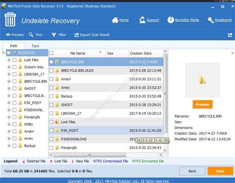 use minitool data recovery ffoprt