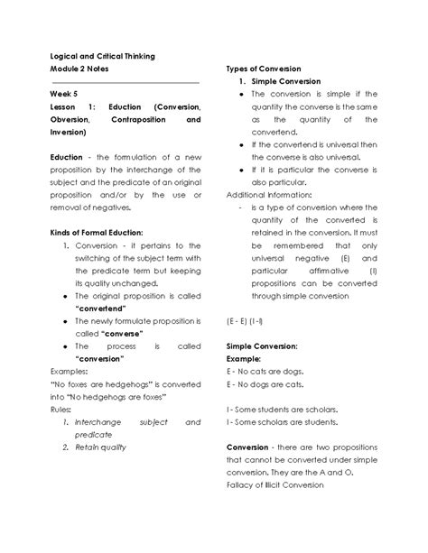 Module Logic This May Help You For Your Exams And Quizzes Also Can Consider Notes