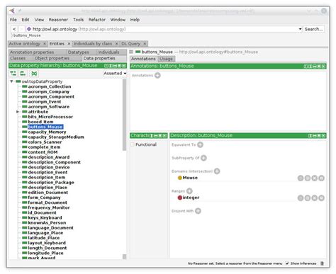 Owl Translation Of A Sample Gbs Ontology Loaded In Protègè Data