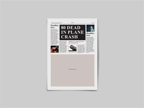 Tabloid Newspaper Examples Blue English Tabloid Campus Handwritten