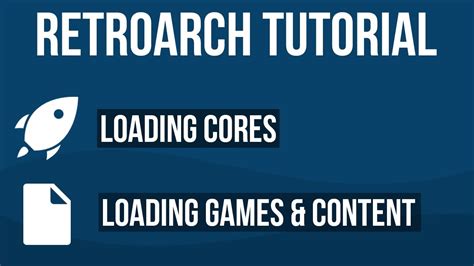 RetroArch Downloading Cores And Loading Games YouTube