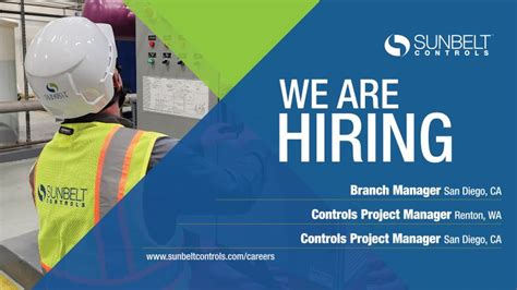 Hiring Projectmanager Buildingautomation Buildingcontrols Sunbelt Controls