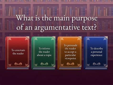 Argumentative Text Quiz