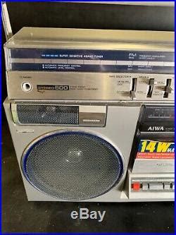 Aiwa Cs Stereo Retro Boombox Vintage Radio Cassette Recorder Vintage Cassette Recorder
