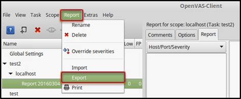 Greenbone Openvas Data Export Guide