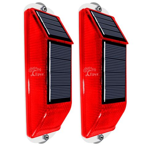 Solar Strobe Warning Magnetic Light Solar Strobe Red Light Solar