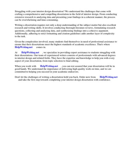 Interior Design Dissertation Pdf Pdf Thesis World Wide Web