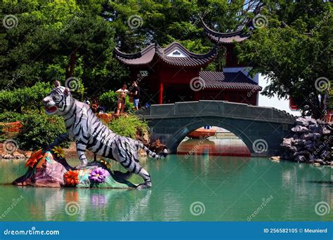 Chinese Garden Of Montreal`s Botanical Garden Editorial Image Image