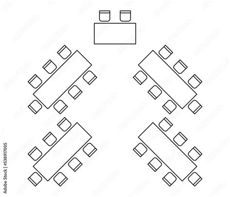 Plan For Arranging Seats And Tables In Interior On Event Banquet