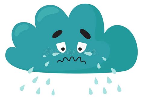 Cartoon Crying Rain Cloud Stock Illustrations 225 Cartoon Crying Rain